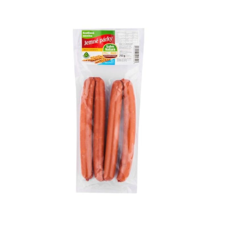 Salve Natura Uzenina Rostlinná Párky Jemné 250 g | Vegan Felicity